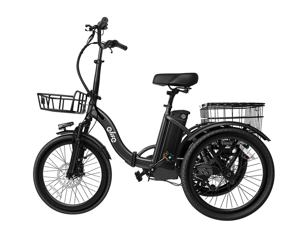 Triker Folding 3 Wheels Electric Bike – Qlife Bike